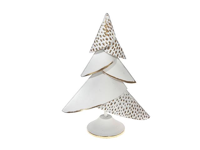 6 Layer Gold and White Metal Tree – Portugal Imports Online