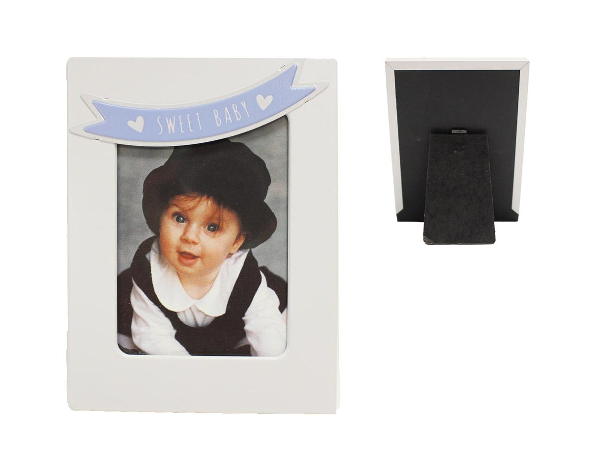 Sweet Baby Blue Metal Photo Frame – Portugal Imports Online