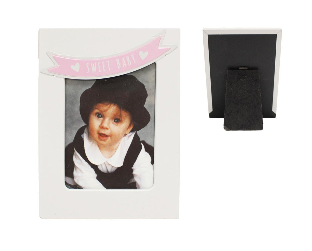 Sweet Baby Pink Metal Photo Frame – Portugal Imports Online
