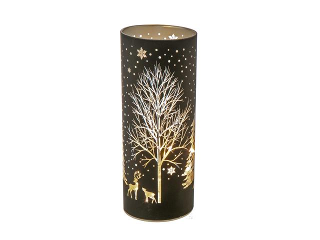 LED Cylinder Stand- Trees Black – Portugal Imports Online